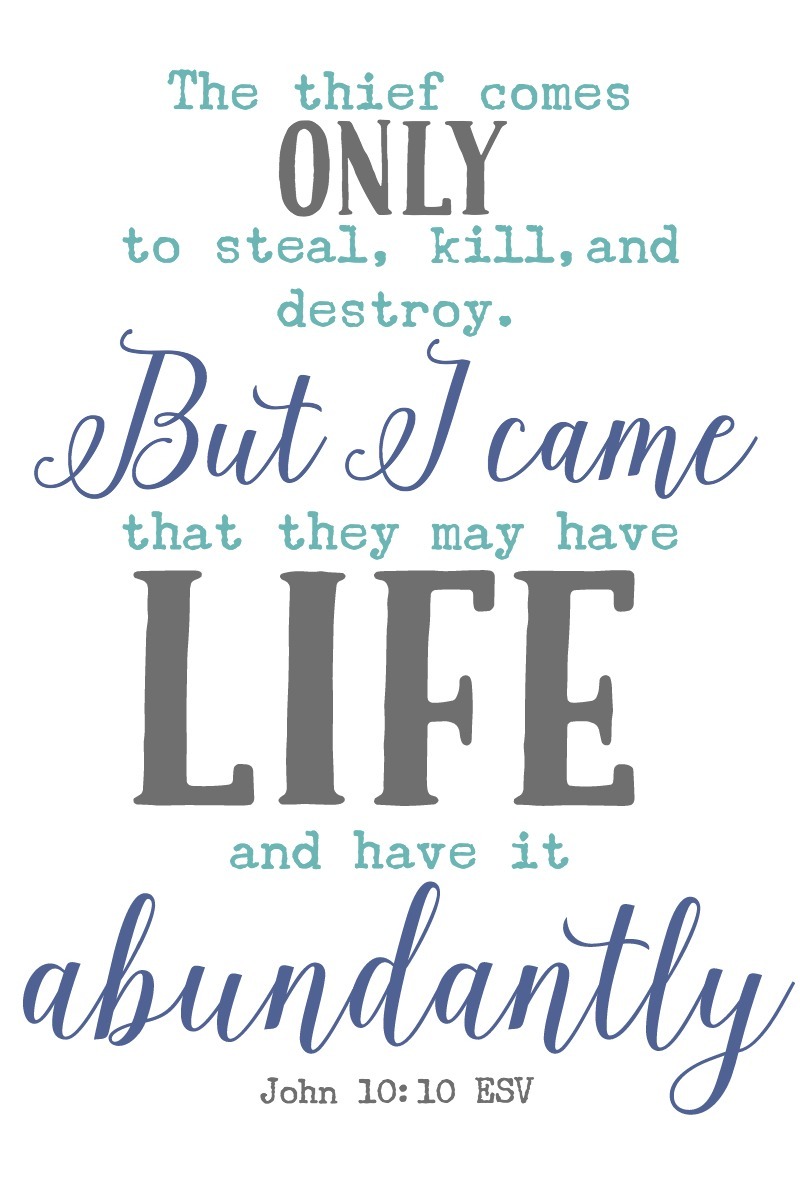 John 10-10 Printable