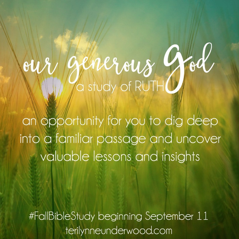 Our Generous God: A Study of Ruth {#fallbiblestudy}